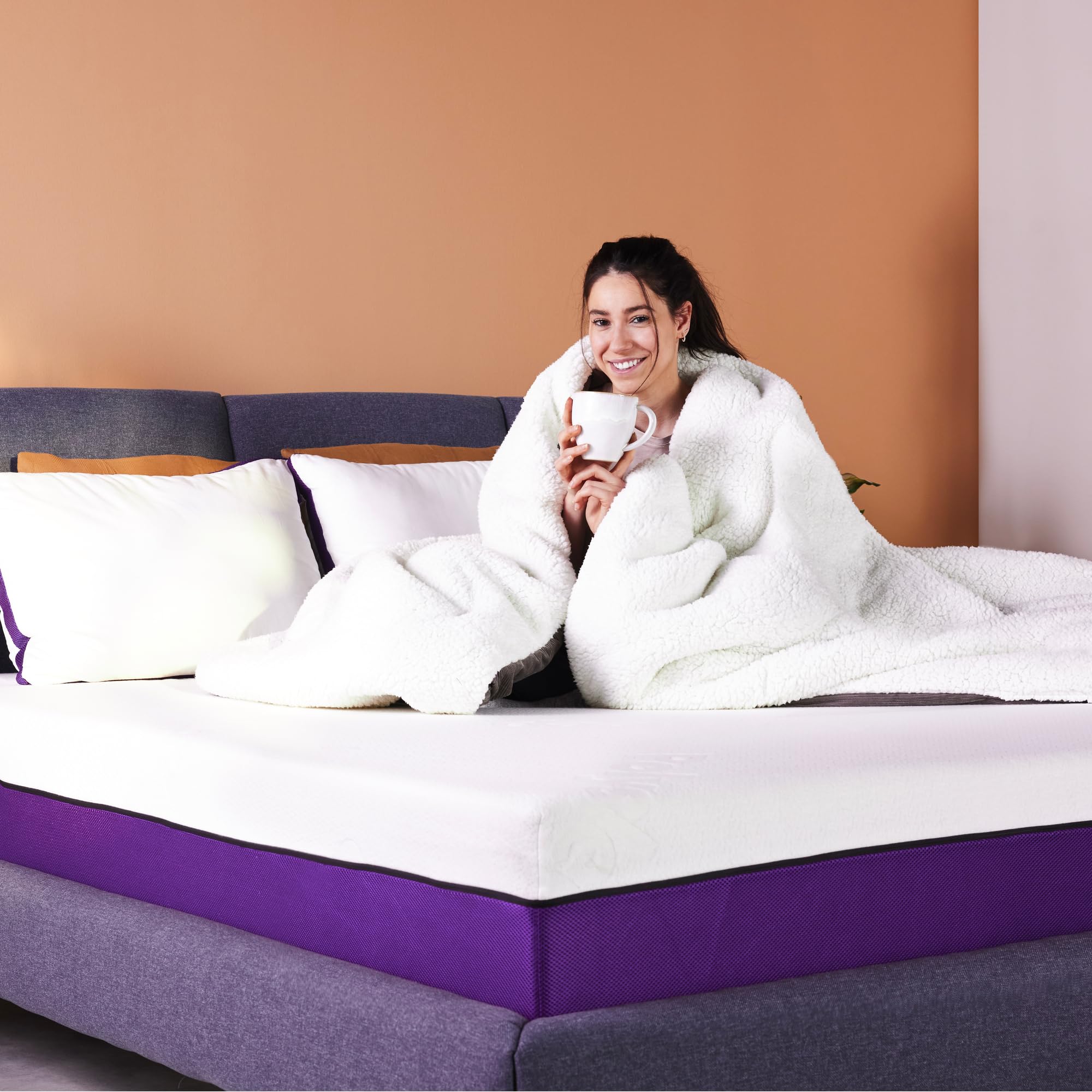 Polysleep 10" Memory Foam Mattress — Breathable Top Layer & Soft Liquid Repellent Cover, Premium Hybrid Bed in a Box, Made in North America — Queen Size
