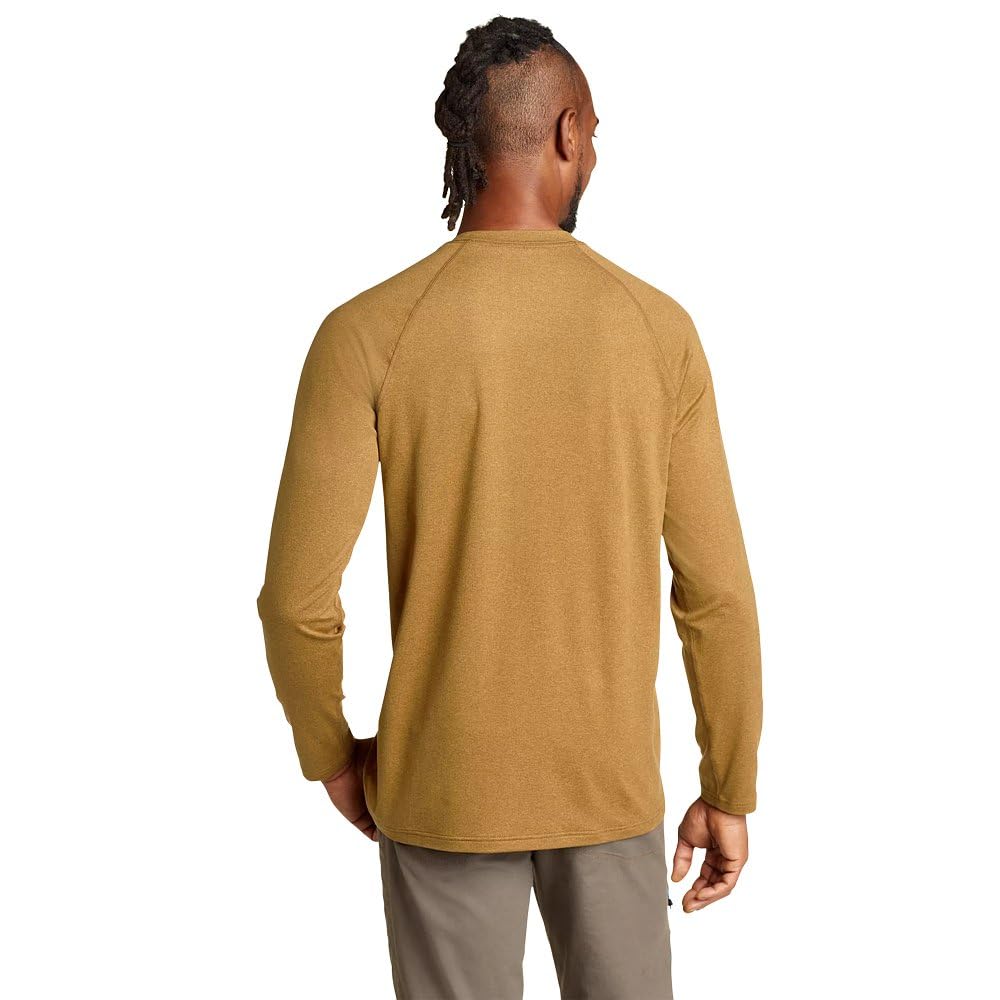 Eddie Bauer Men's Mountain Trek Long-Sleeve T-Shirt, Sea Blue, X-Large, Tall