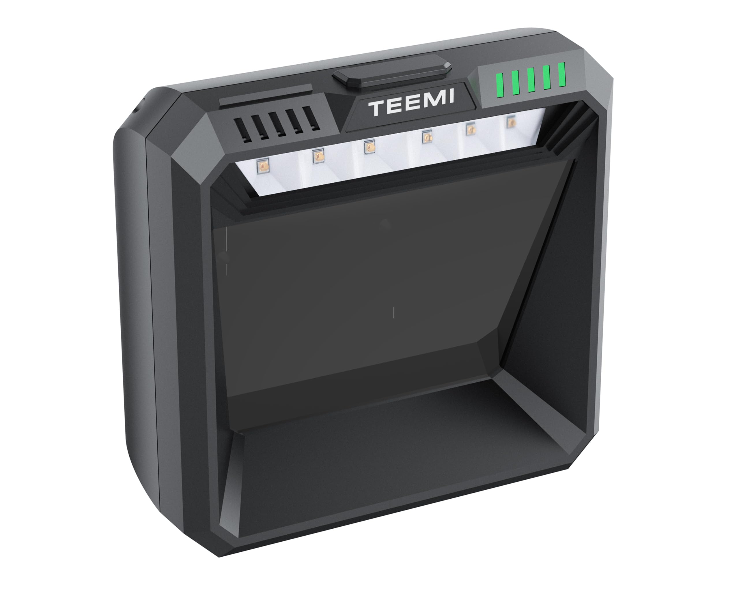 TEEMI 2D QR Handsfree Barcode Scanner One Megapixel High Resolution Sensor with Global Shutter, USB Wired Virtual COM Port Omni-Directional QR Area Imager for Retail Kiosk Pharmacy