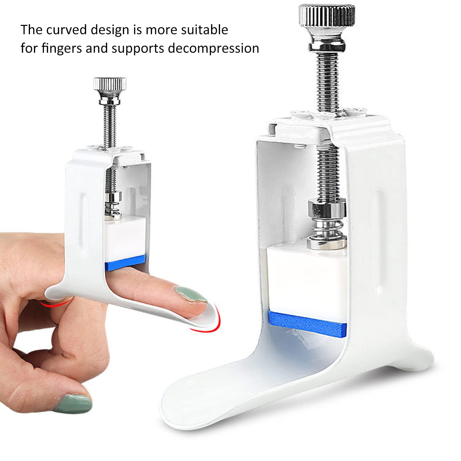 Finger Splints, Finger Straightener Adjustable Hand Injury Finger Joint Extension Splint Finger Pressing Device to Correct Finger Flexion Finger Rehabilitation Machine for Correcting Finger Flexion
