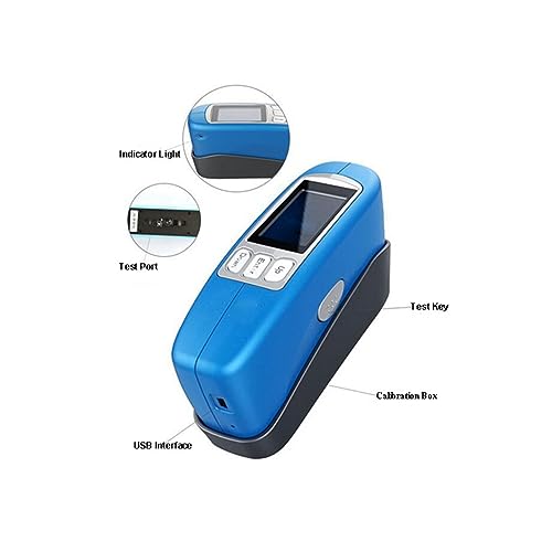 KYKYK Colorimeter, Single Angle Gloss Meter CS-300,High-Precis Surface Glossmeter Tester,0-1000GU,for Paint,Leather,Plastic,Metals,Ceramics,Tile Portable High-Precise Digital Color Analyzer