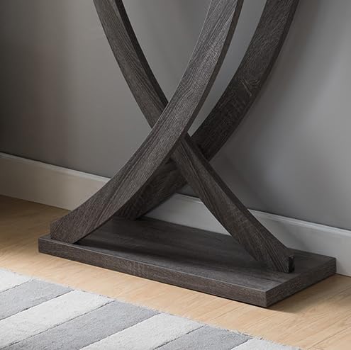 DREAMODERN Mid-Century Modern Console Table, Entryway Table Minimalist Style Sofa Table for Entryway, Hallway, Living Room, Foyer - Distressed Grey