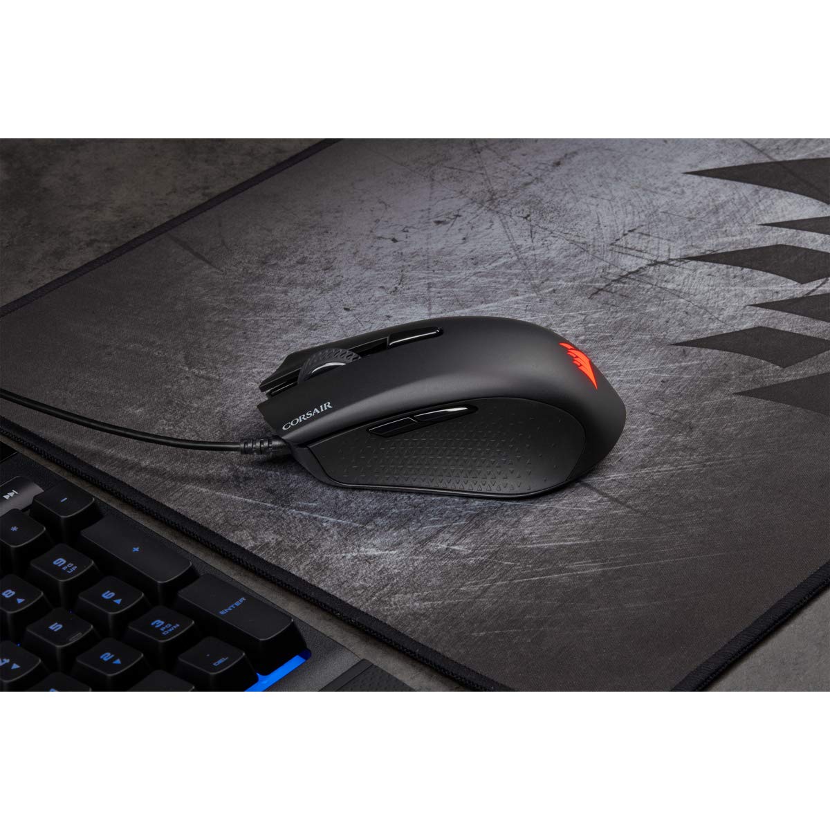 Corsair Harpoon PRO RGB, FPS/MOBA Optical Gaming Mouse (12000 DPI Optical Sensor, Lightweight, 6 Programmable Buttons, RGB Multi-Colour Backlighting) - Black