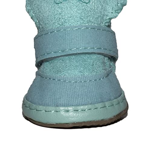 Puppy Snow Booties for Small Dogs, Chihuahua Booties for Winter, Tiny Cat Booties, Cat Shoes for Cold Weather Green Label 4