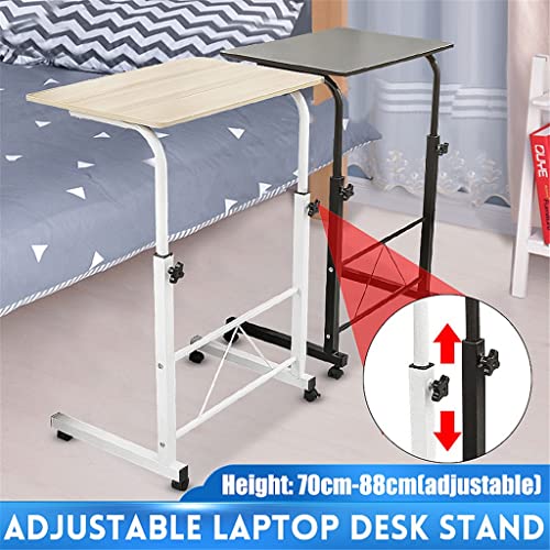 LHLLHL Height Adjustable Computer Game Desk for Bedroom Laptop Desks Movable Lifting Study Table Wooden Tables Home Furniture (Color : D, Size : 24''X16)