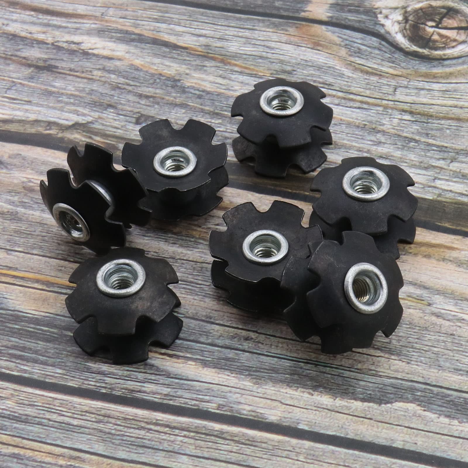 Create idea 10PCS Bike Headset Star Nut Bicycle Fork Star Nut Fit for 28.6mm (1-1/8 inch) Front Fork Mountain Bicycle Road Bike Hybrid Bike Cycling Components Parts