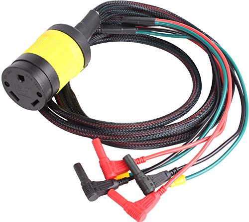 Journeyman-Pro 30A Parallel Cord Connection Kit, for Inverter Generators | 120-125 VAC, 30 AMP - 4000/3750 Watts TT-30R Female Connector RV Ready (TT30R Straight Blade)