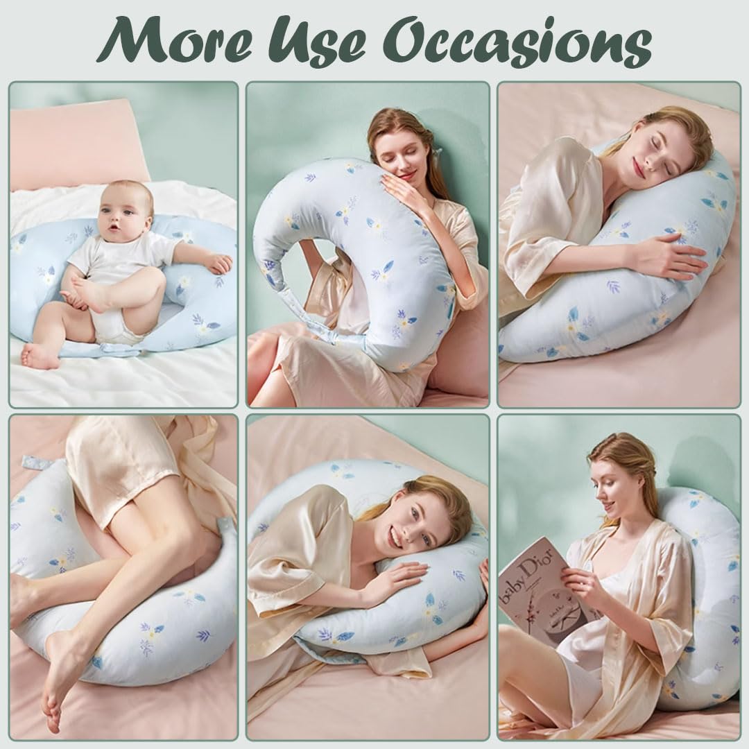 Dyoart Baby Nursing Pillow Cover,Personalized Name Soft Nursing Covers,Breastfeeding Pillow Slipcover for Bottle Feeding,Custom Gifts for Toddler Infannt(23"x19”x5.5")(one Size)