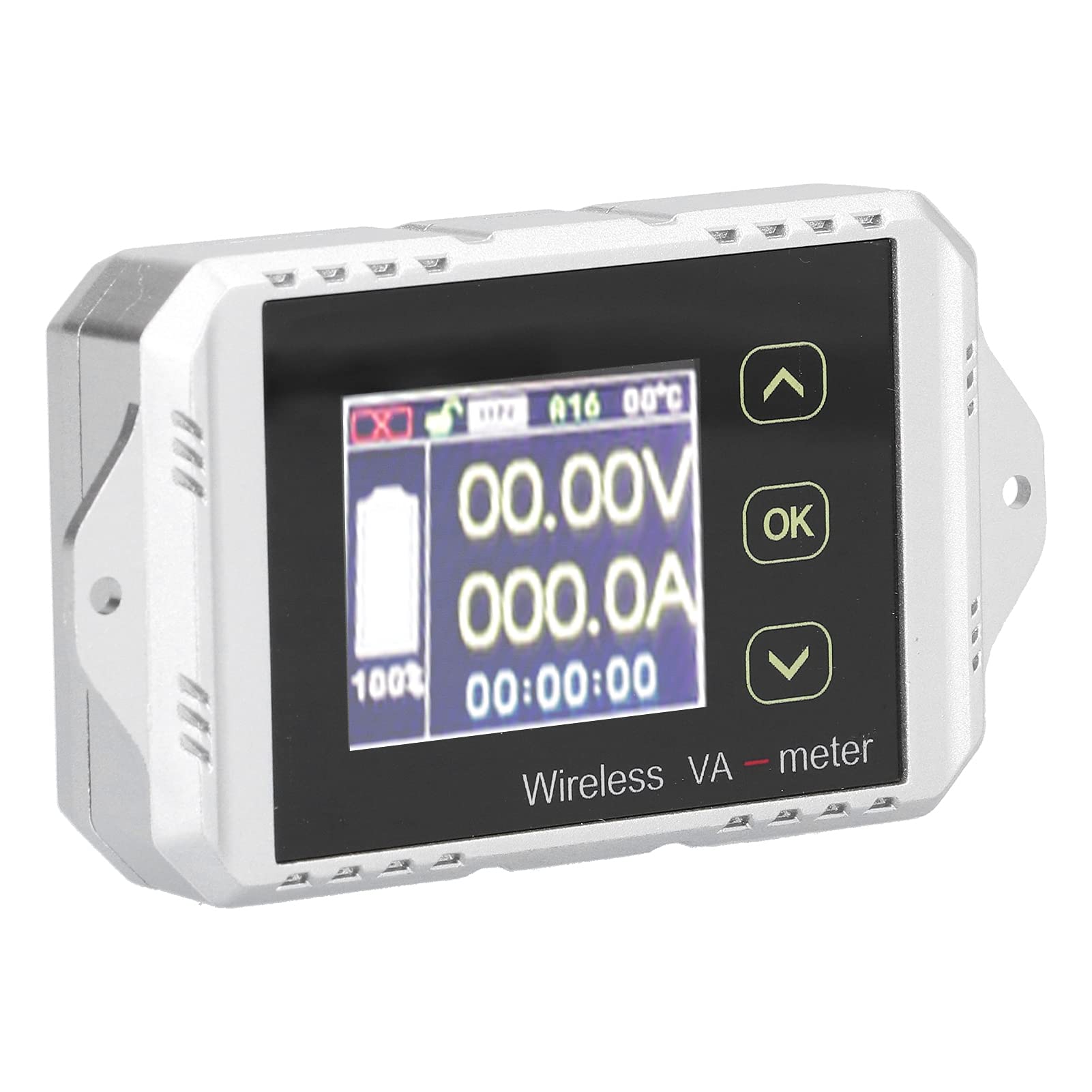 Color Screen DC Voltmeter Ammeter, Lightweight Electrical Measuring Tools with USB Cable for Battery Maintenance Personnel for Electrician