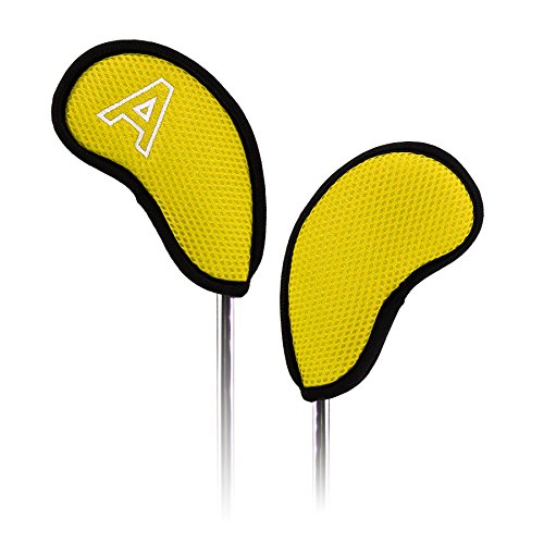 Craftsman Golf 10 pcs/set Meshy Golf Iron Covers Set (Yellow)