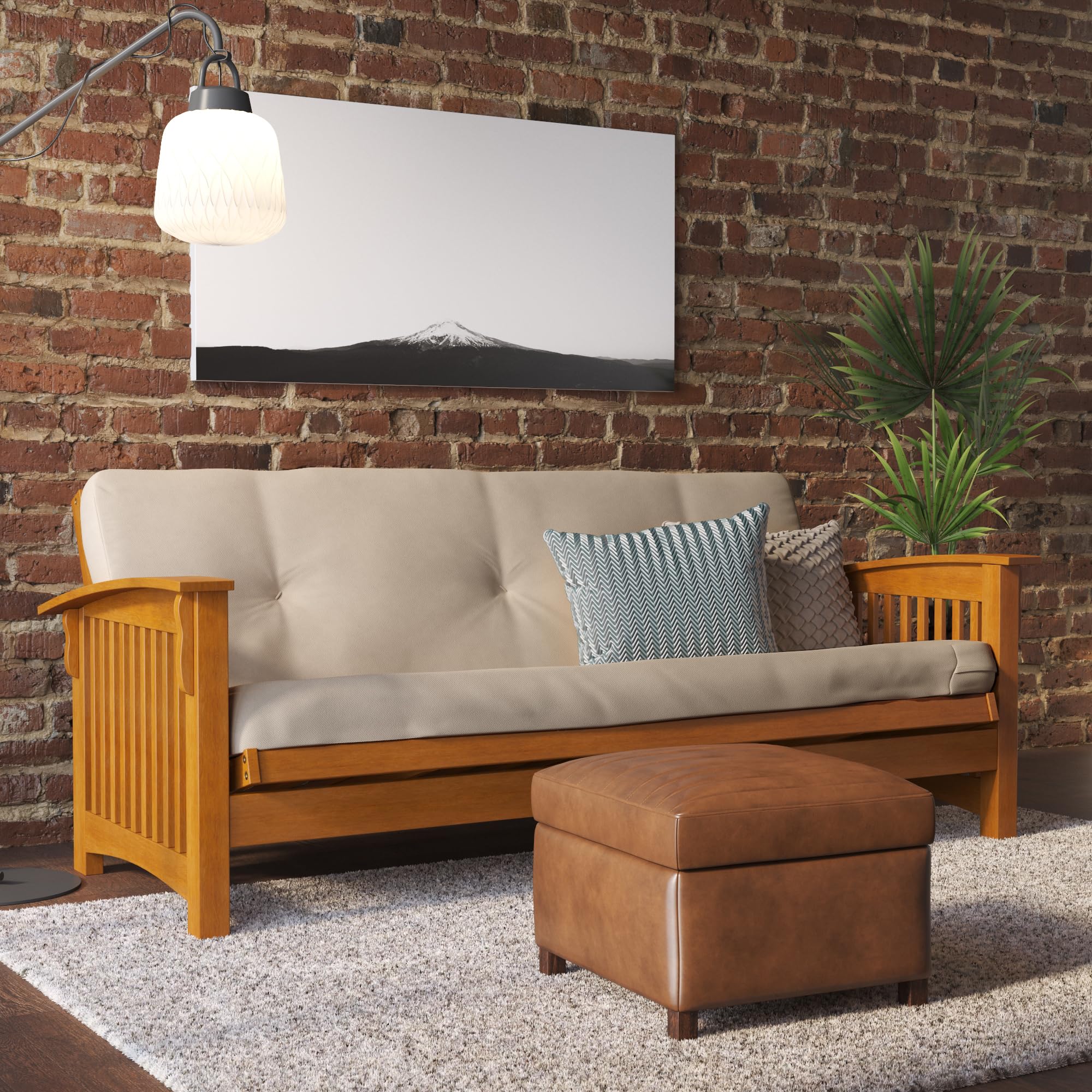 DHP Value 6" Microfiber Futon Mattress, Full, Tan