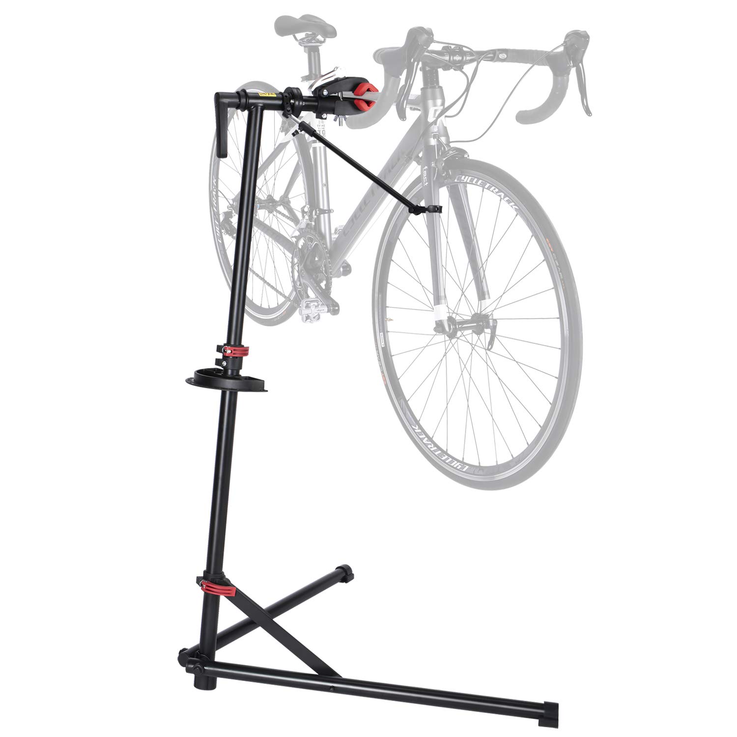 CXWXC Bike Repair Stand -Shop Home Bicycle Mechanic Maintenance Rack- Welded Head Height Adjustable for EBIKE and Road Bikes Maintenance