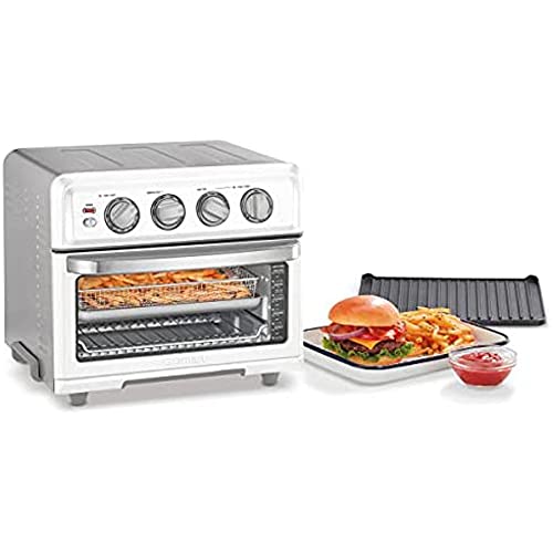 Cuisinart TOA-70W AirFryer Toaster Oven with Grill - White Bundle with Cuisinart Advantage 6-Piece Ceramic Coated Serrated Steak Knife Set