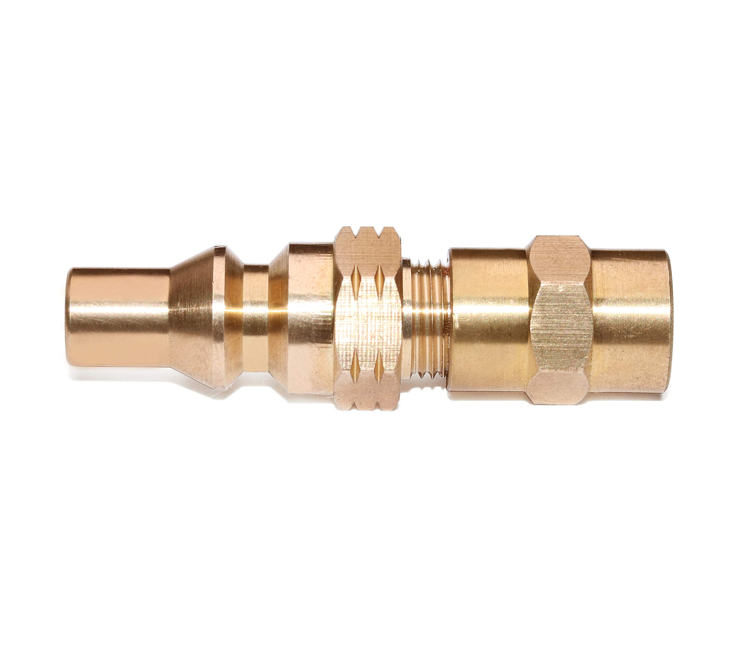 DOZYANT Propane Quick Connect Disconnect Adapter Fitting for Weber Q 100, 1000, 200, 2000, 1200, 2200 Portable Gas Grill - 1/8 in Female Thread x 1/4 in Male Quick Connect Plug