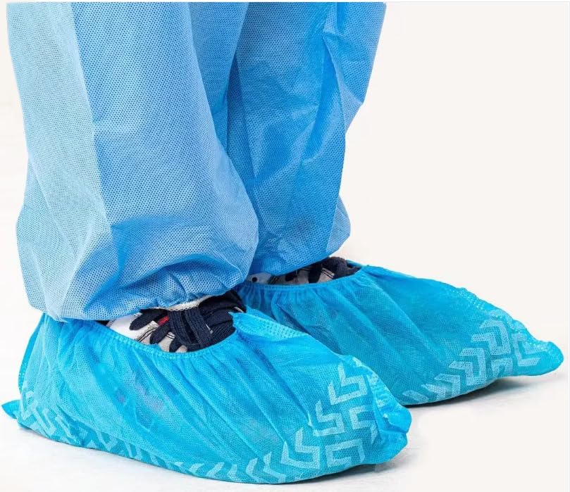 Disposable Boot & Shoe Covers 100 Pairs (200 Pack) Non Slip Durable Large Size Fits Virtually Most Shoes