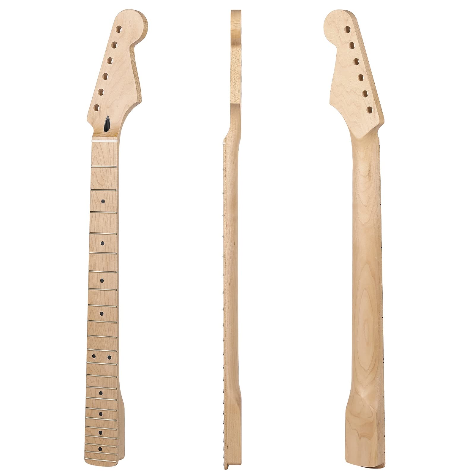 Guitar Neck 22 Fret Maple Fretboard Guitar Neck Guitar DIY Parts Replacement for ST Style