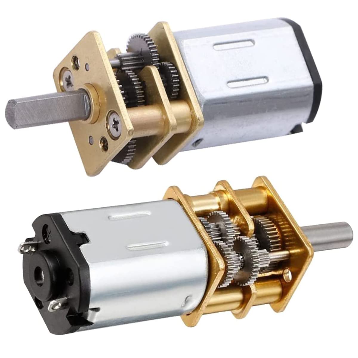 DC 12V Speed Reduction Motor 1000RPM with Full Metal Gearbox Replacement N20 Shaft Diameter Reduction Gear Motor