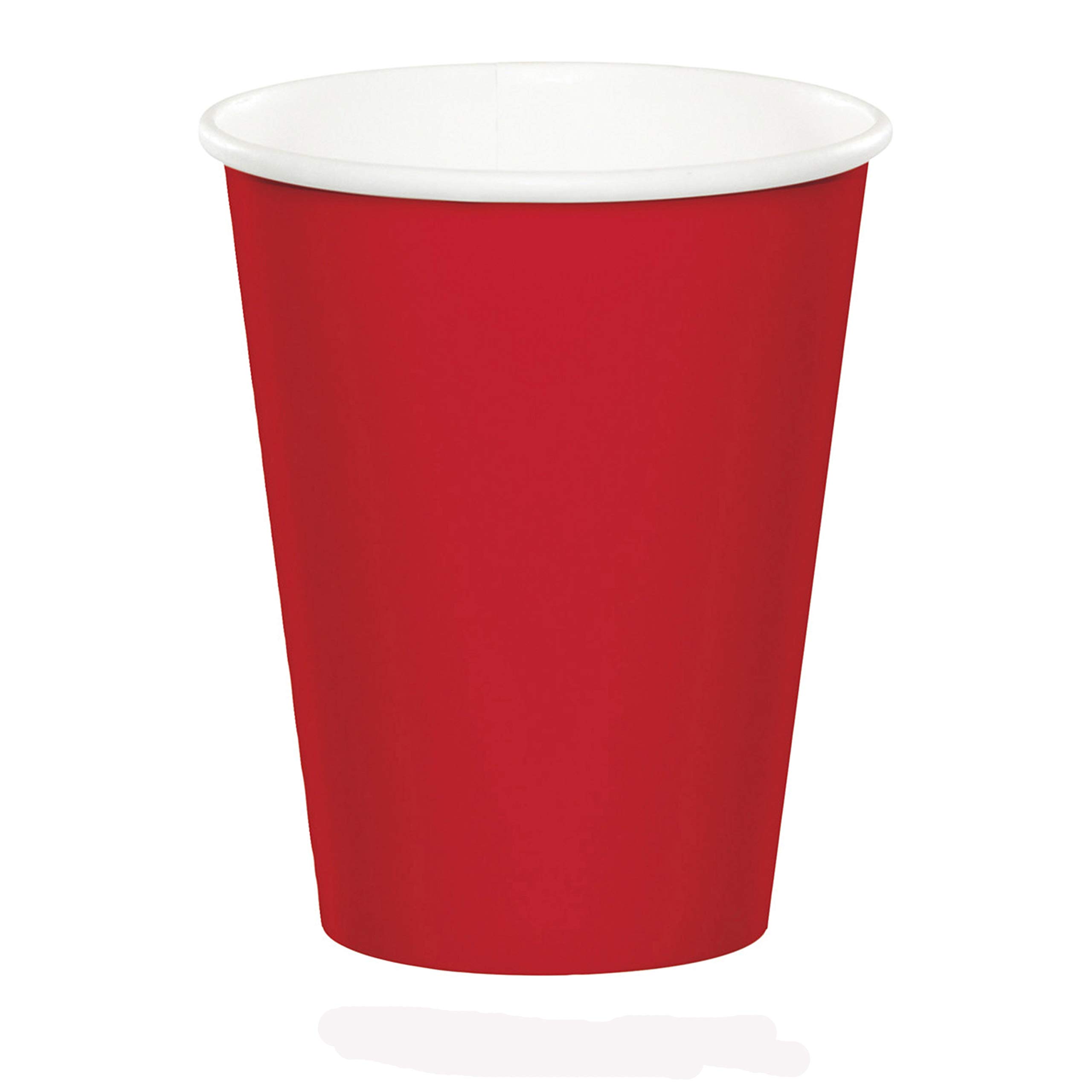 Creative Converting Celebrations 96-Count 9 oz. Hot/Cold Cups, Classic Red -
