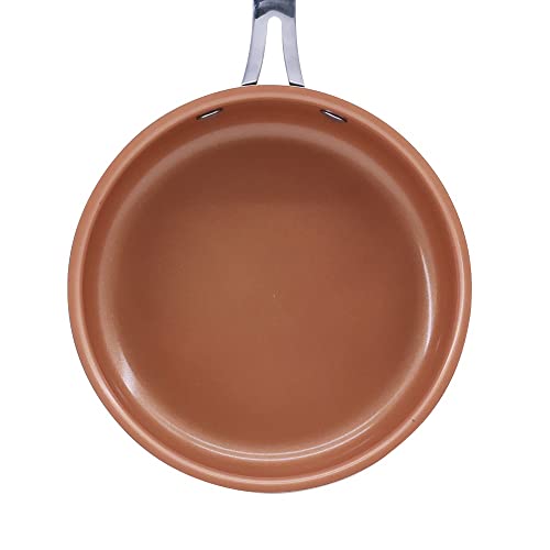 DHTDVD Non-Stick Pan Ceramic Induction Pan Frying Pan Saucepan Oven and Dishwasher Safe Non-Stick