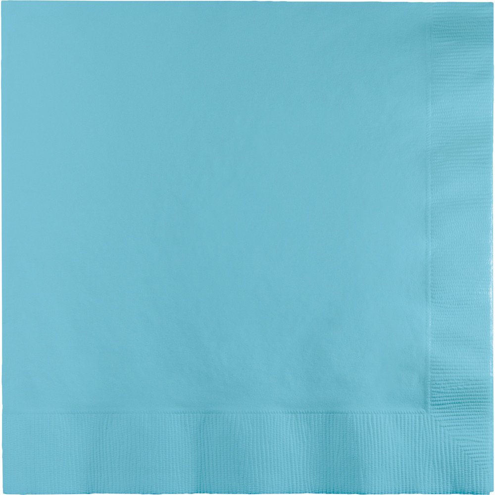 Creative Converting 240-Count Touch of Color Paper Lunch Napkins, Pastel Blue