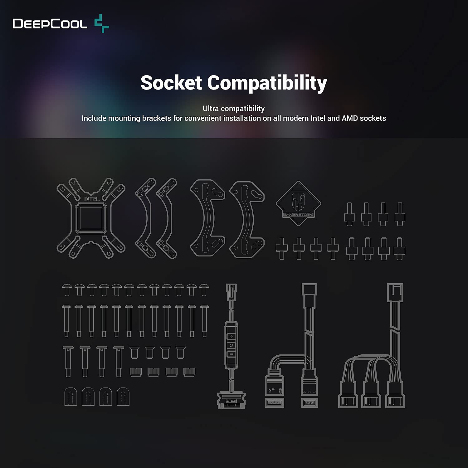 DEEPCOOL Castle 360EX, Addressable RGB AIO Liquid CPU Cooler, Anti-Leak Technology Inside, Cable Controller and 5V ADD RGB 3-Pin Motherboard Control, TR4/AM4 Supported, 3-Year Warranty