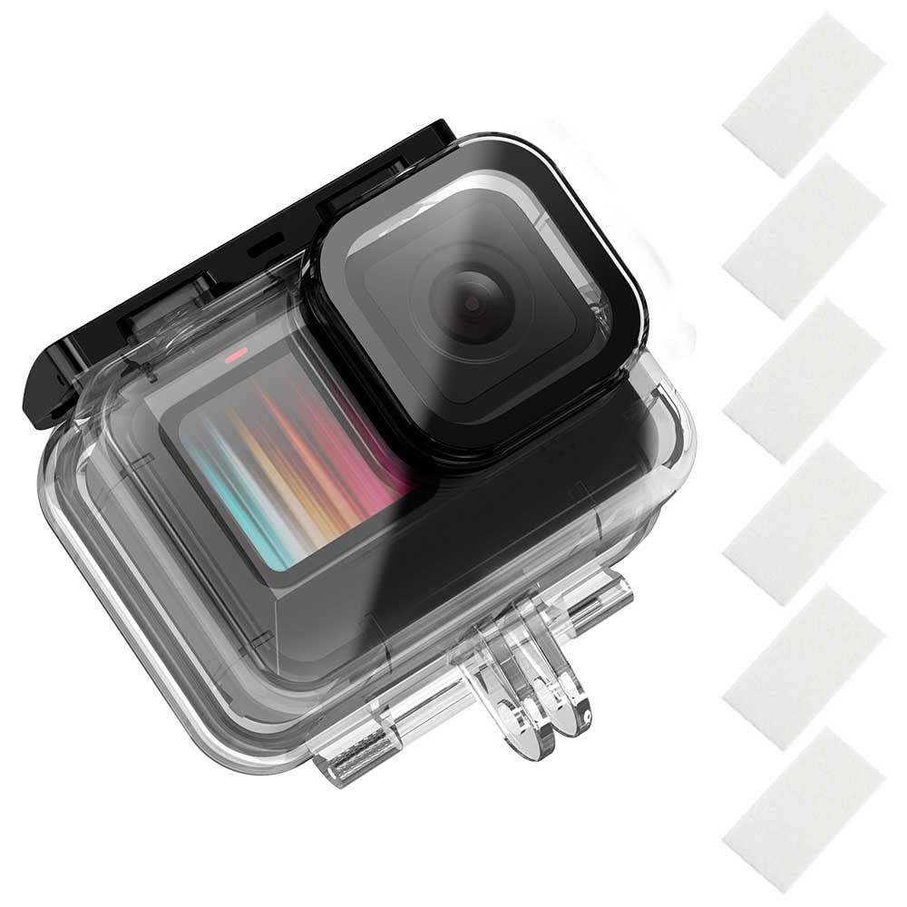 Dive Case for GoPro Hero 11 Hero11, Waterproof Housing Underwater Diving Shell 45M/148FT with Thumbscrew Accessory -12 PCS Anti-Fog Insert Kits