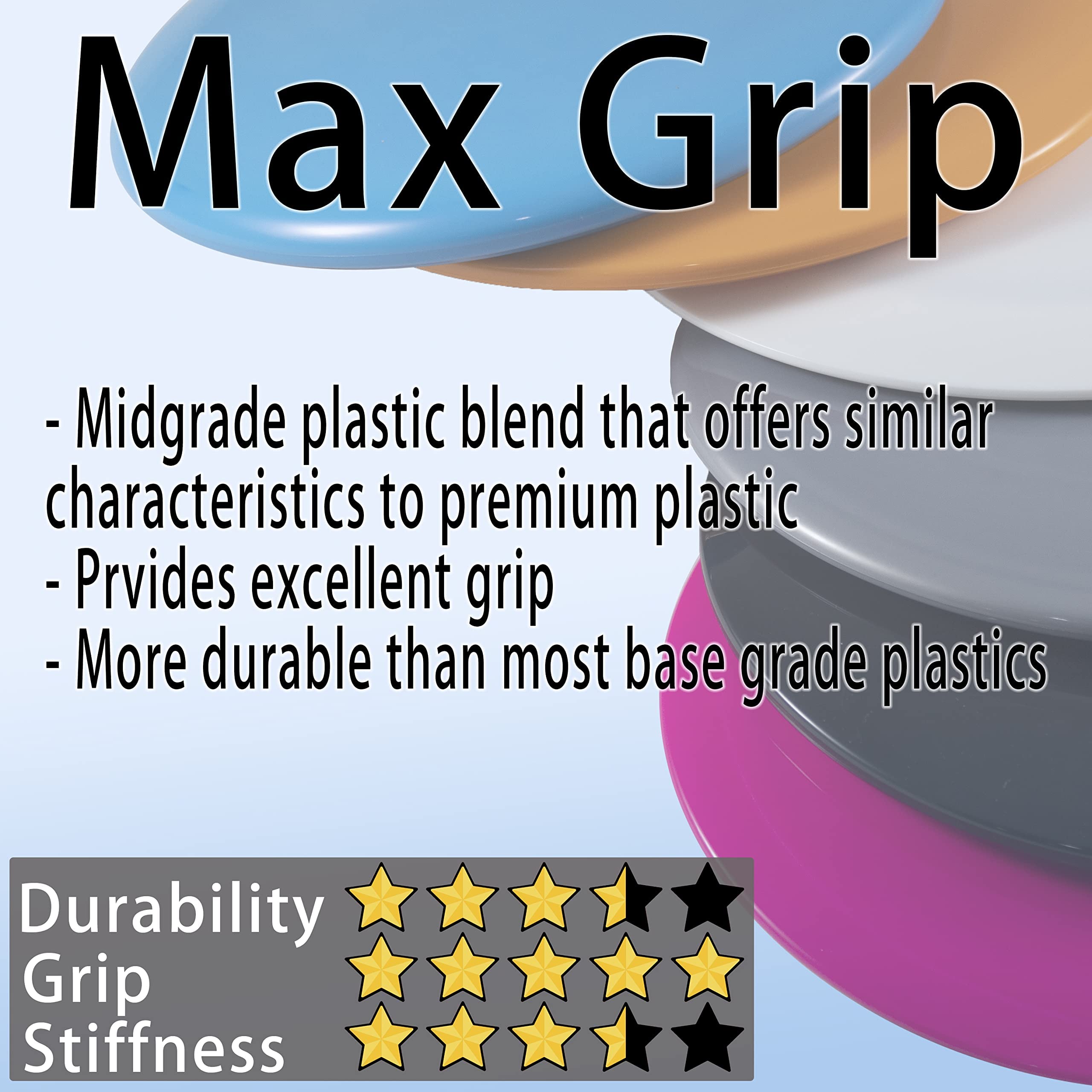 Divergent Discs | Narwhal | Disc Golf Putter | Max Grip (Colors Vary)