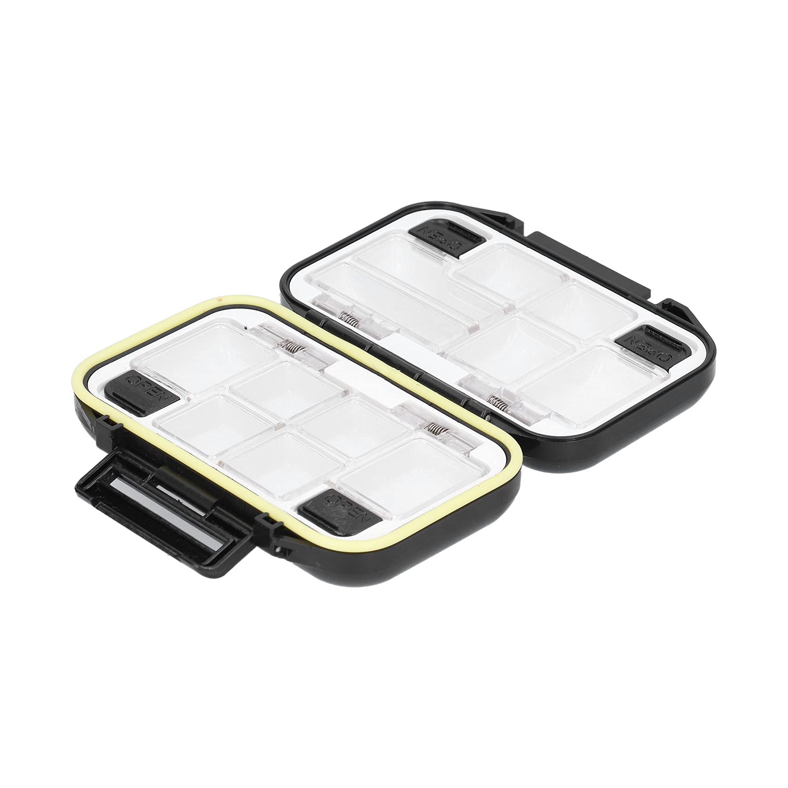 Fishing Gear Accessories Case, Detachable Lure Hook Storage Bo Fishing Tackle Box for Outdoors for Fishing((black))