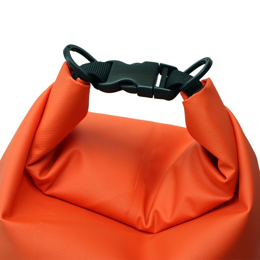 Dry Bag Waterproof Sack Multiple Sizes with Shoulder Strap (Black, 20L)