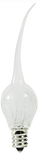 Creative Hobbies® 6 Watt, S6 Shape, Silicone Dipped, Country Style, Electric Candle Lamp Chandelier Light Bulbs, Individually Boxed, Wholesale Pack of 6 Bulbs