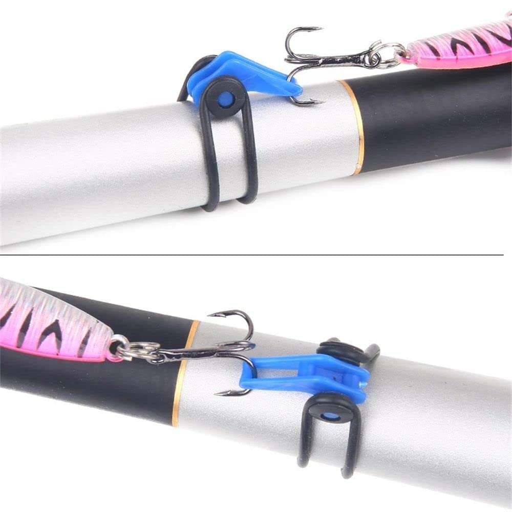Fishing Hook Secure Keep Durable Jig Hooks Safe Keeping Fishing Accessories Angling Supplies Fish Tackle for Fishing Rod Tool 10Pcs/Pack(9)