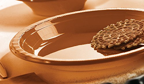 Creative Converting 240 Count Touch of Color Round Paper Dessert Plates, 7", Pumpkin Spice