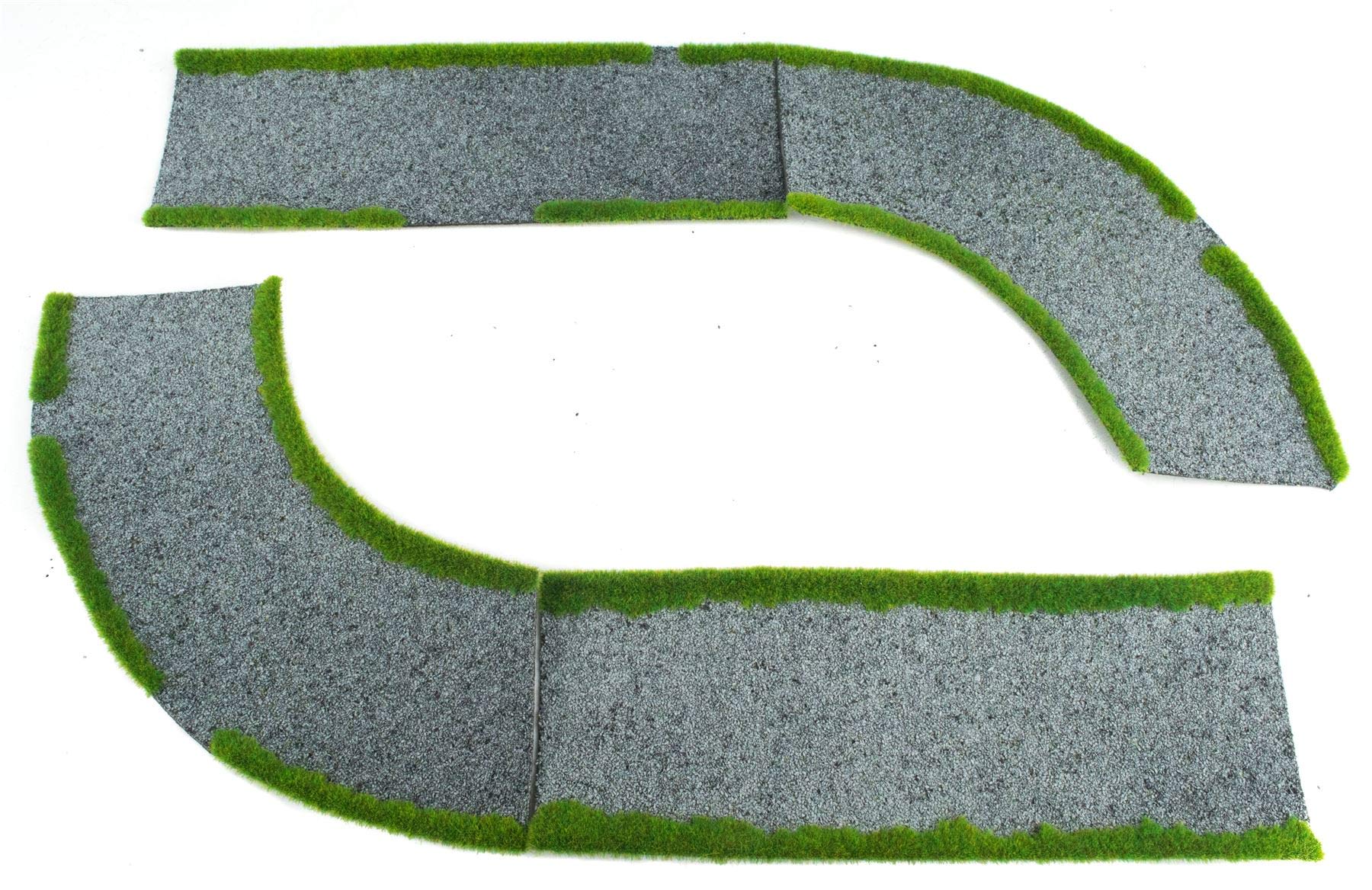 War World Gaming Road Straight and Curved Sections β 28mm Wargaming Scenery Terrain Model Diorama