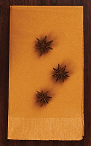 Creative Converting 323401 2PLY 1/8FLD Touch of Color 50-Count Dinner Napkins, 1/8 Fold, Pumpkin Spice, 6.5" x 6.5", Orange