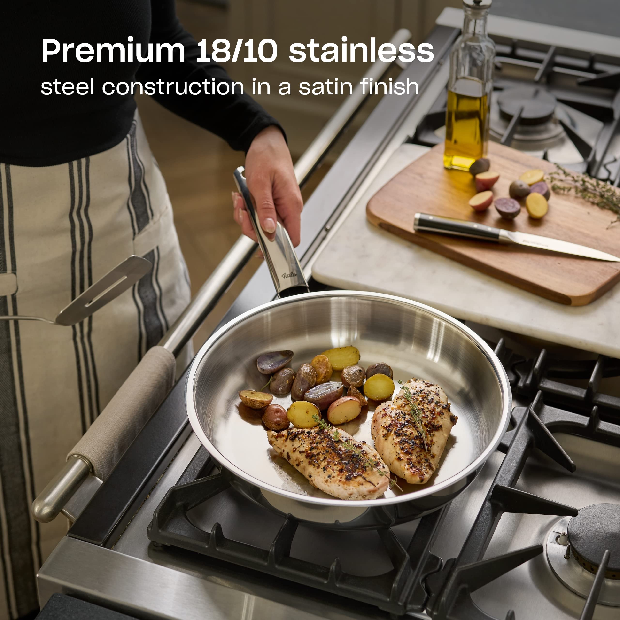 Fissler Steelux Pro Stainless Steel Fry Pan, 11”