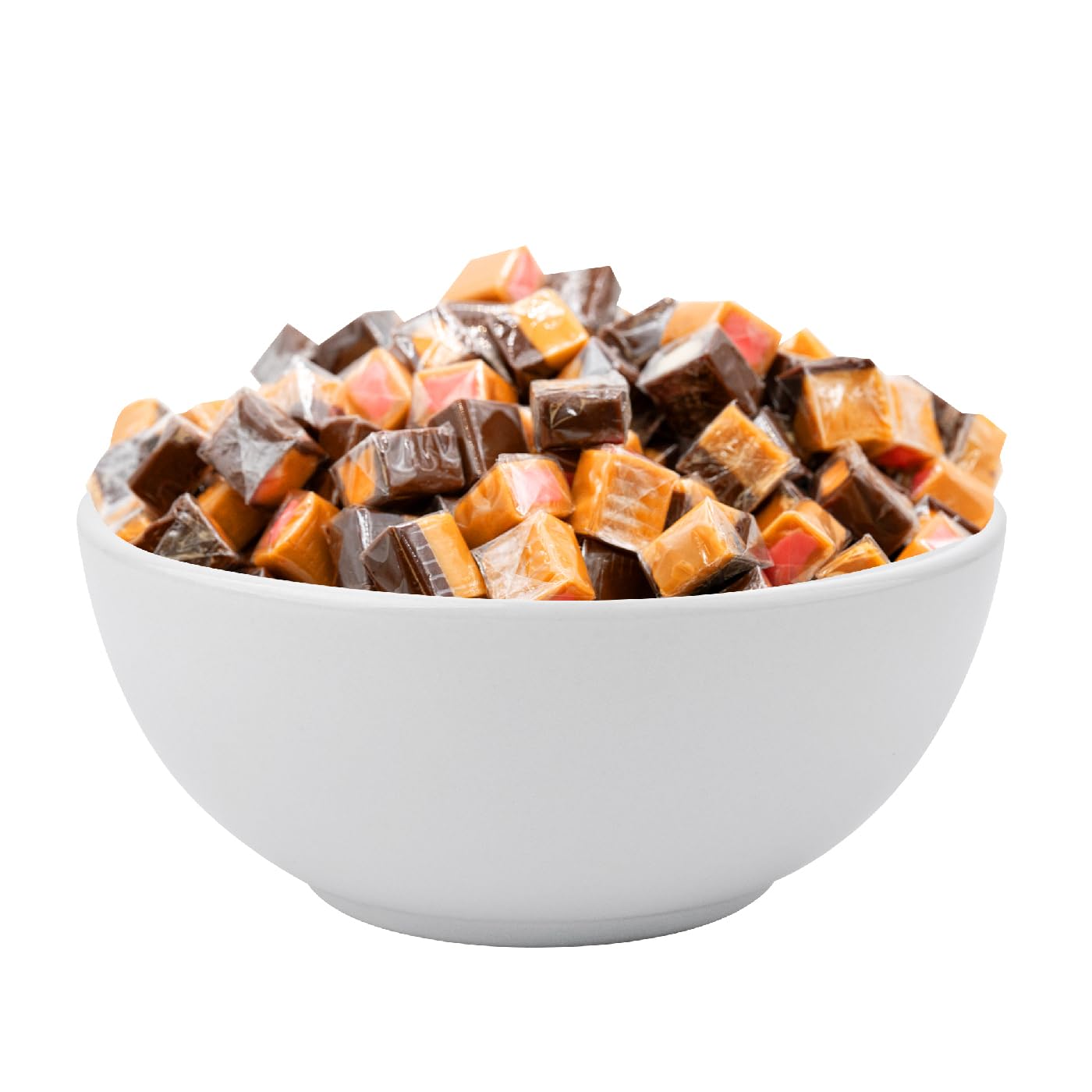 CRAZYOUTLET Assorted Caramels Filled Candy - Individually Wrapped Bulk Pack 2 Pounds