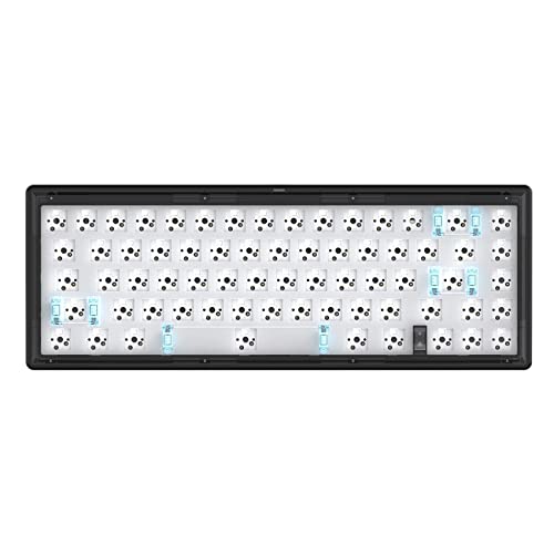 Misaso GAS67 Customized Mechanical Keyboard Kit Hot Swap Axis Wired Gasket Structure RGB Backlight Gaming Keyboard White