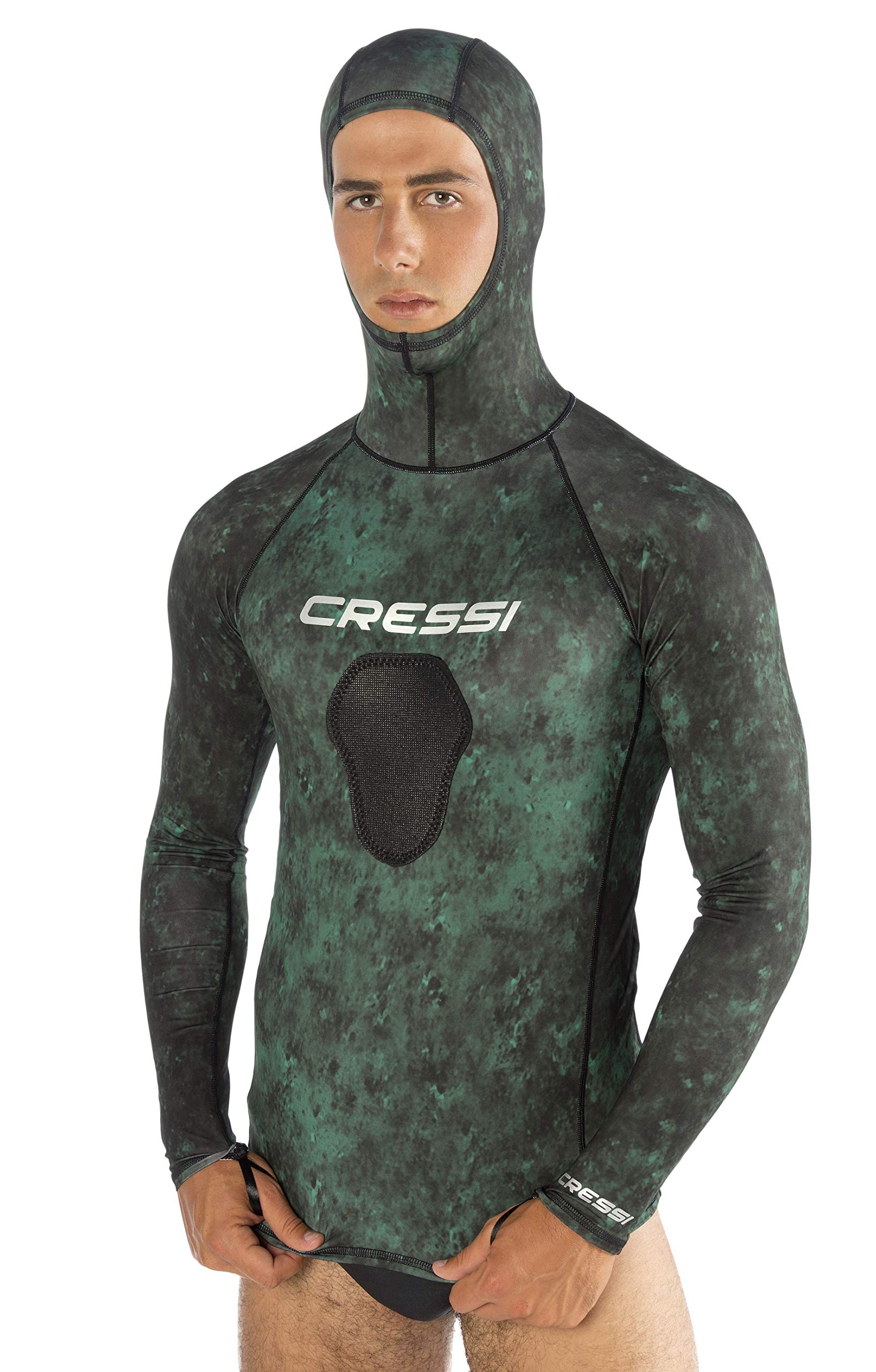 Cressi Men's Hooded, Camo Green, 3X-Large