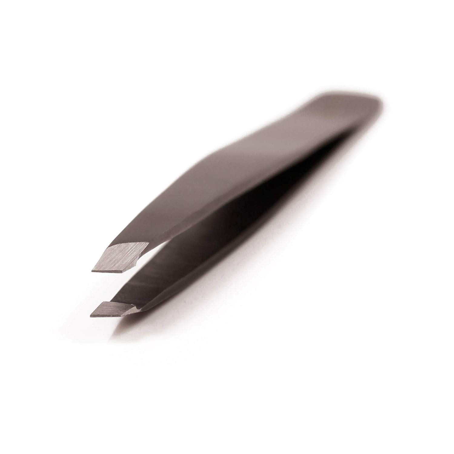 Dark Stag Men's Professional Tweezers with Sharp, Slanted Edge and Micro-fine Tip