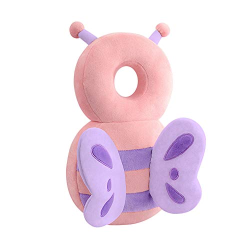 DAMEING BOI Baby Head Protector Backpack, Adjustable Infant Safety Pads for Baby Walkers Protective Head Suitable Age 4-24 Months, Butterfly