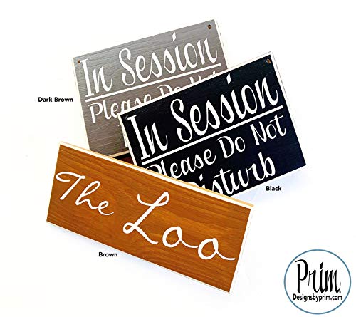 IN SESSION Please Do Not Disturb WELCOME Come on in Two Sided 8x6 Spa Salon Office Wood Open Closed Rustic Custom Sign Welcome Home Office Door Hanger