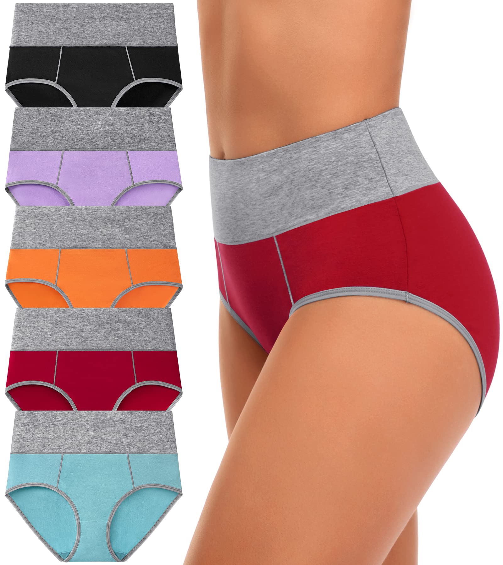 CULAYII Plus Size Underwear for Women High Waist Womens Underwear Cotton Breathable Briefs Panties for Women Pack Maternity Underwear C Section Underwear Postpartum My Orders Placed Recently by Me