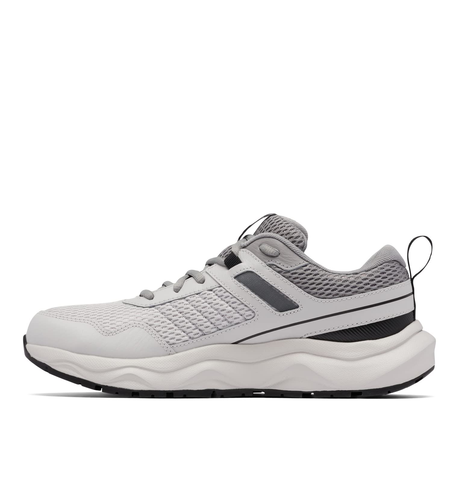 Columbia Men's Plateau Hiking Shoe, Grey Ice/Black, 10.5 Wide
