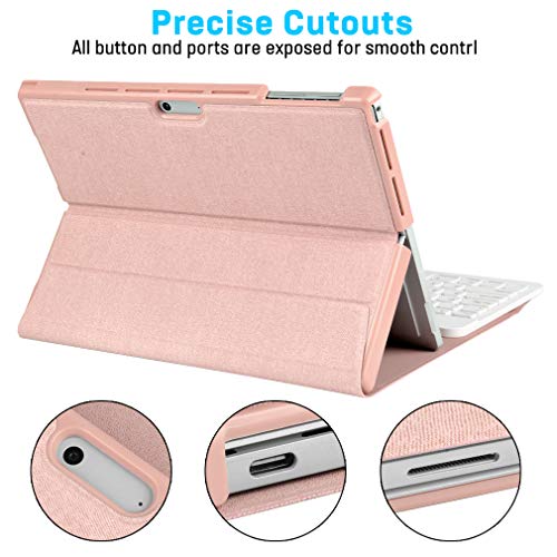 Microsoft Surface Pro 7 Case with Keyboard,Keyboard Case for Microsoft Surface Pro 7 (2019/Surface Pro 6 (2018) / Surface Pro 5(2017)/ Surface Pro 4 (2015) 12.3 inch Tablet