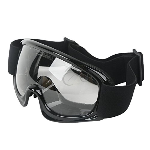 Tengchang DOT Youth Kids ATV Motocross Dirt Bike Black Skull Helmet w/Goggles+Gloves(L)