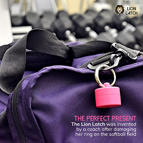 Lion Latch: As Seen on Shark Tank, Jewelry Box Case, Traveling Jewelry Holder Storage, Pill Box Keychain Container, Single - Grey