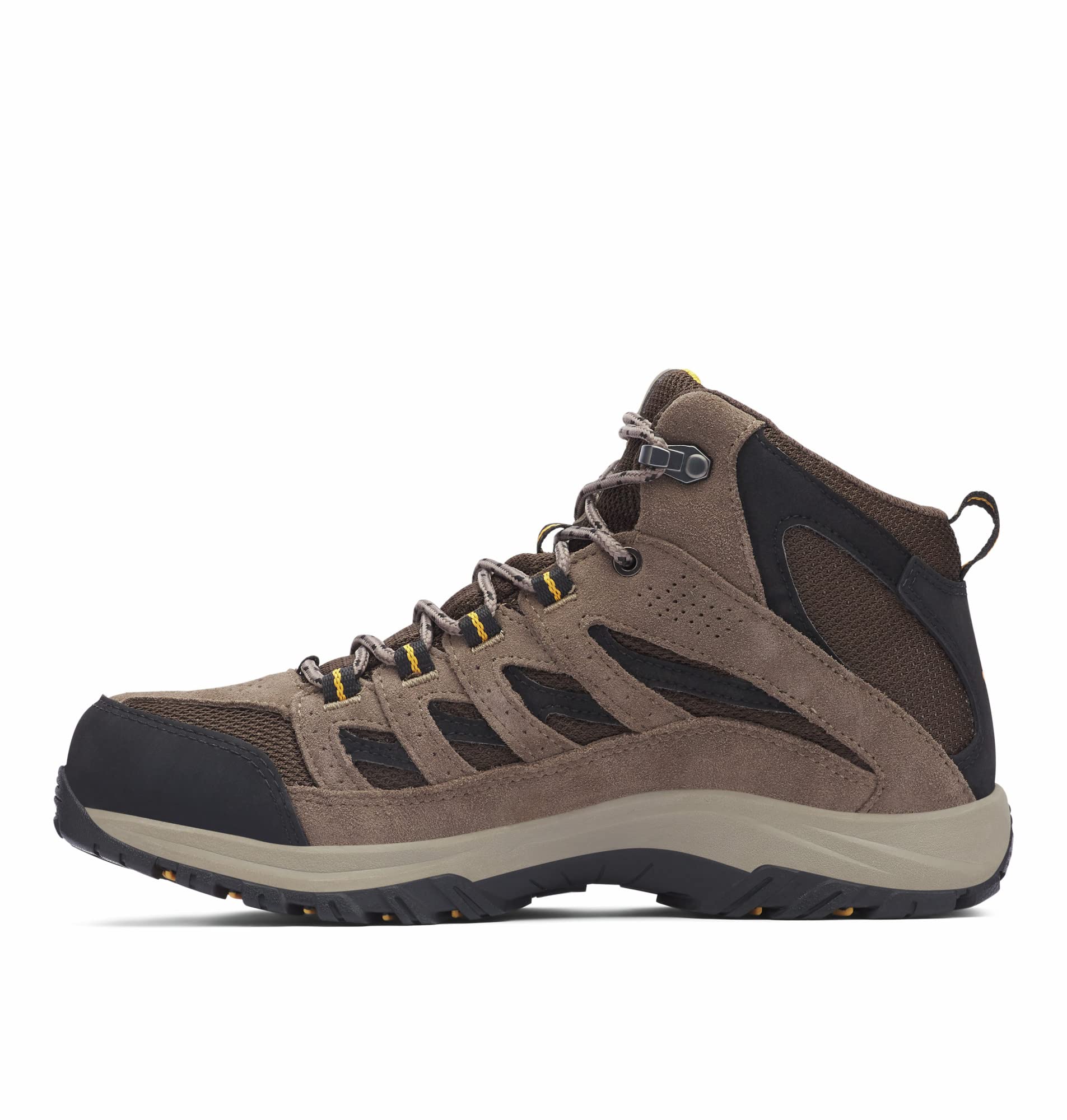 Columbia Men's Crestwood Mid Waterproof, Cordovan/Squash, 10