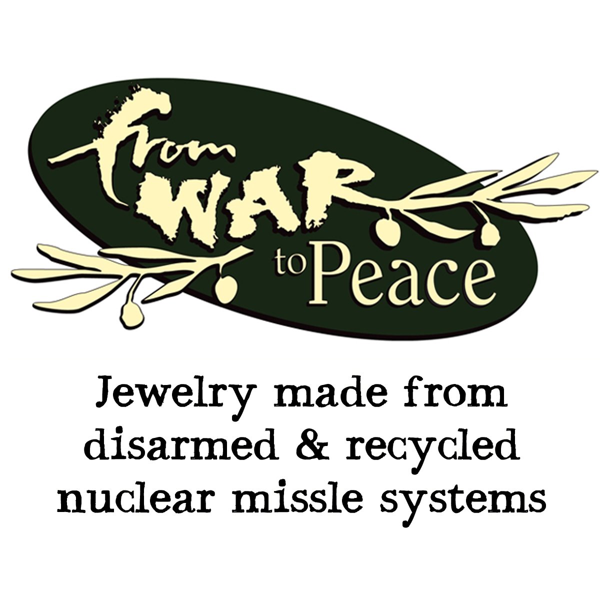 Delicate Peace Symbol Peace Bronze Link Bracelet
