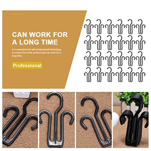 LIOOBO Sneaker Rack Bike Shoe Holder Drying Rack: 24pcs Plastic Cycle Shoe Hanger Towel Hooks Double Hooks Hanging Shoe Organizers Sneaker Shelf