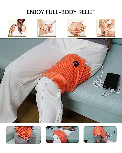 topfeel USB Heating Pad for Back Pain Relief, 3 Heating Levels with Auto Shut-Off, Menstrual Heating Pad for Cramps, 5V Heated Wasit Belt Hands-Free